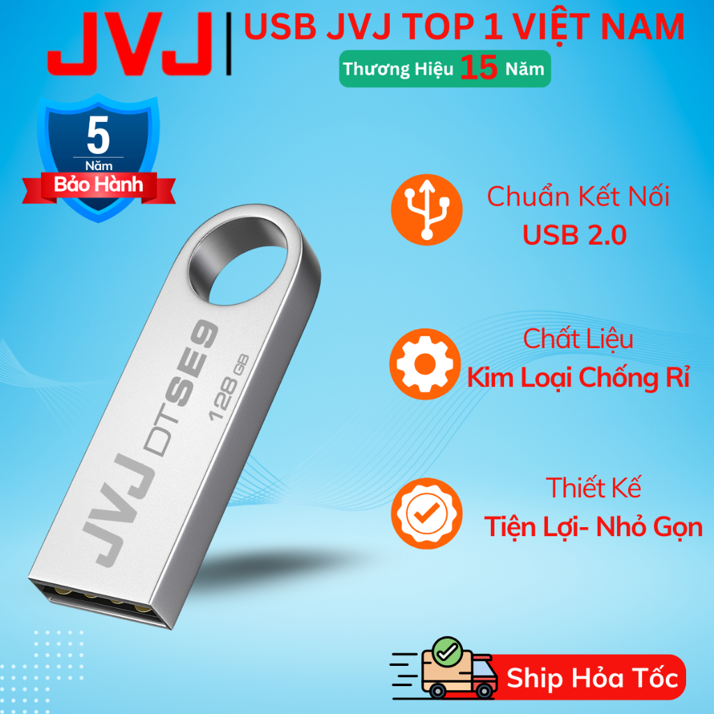 USB SE9 JVJ 128Gb 64Gb 32Gb USB 2.0 Thiết Kế Nhỏ Gọn,Vỏ Kim Loại, Kháng ...