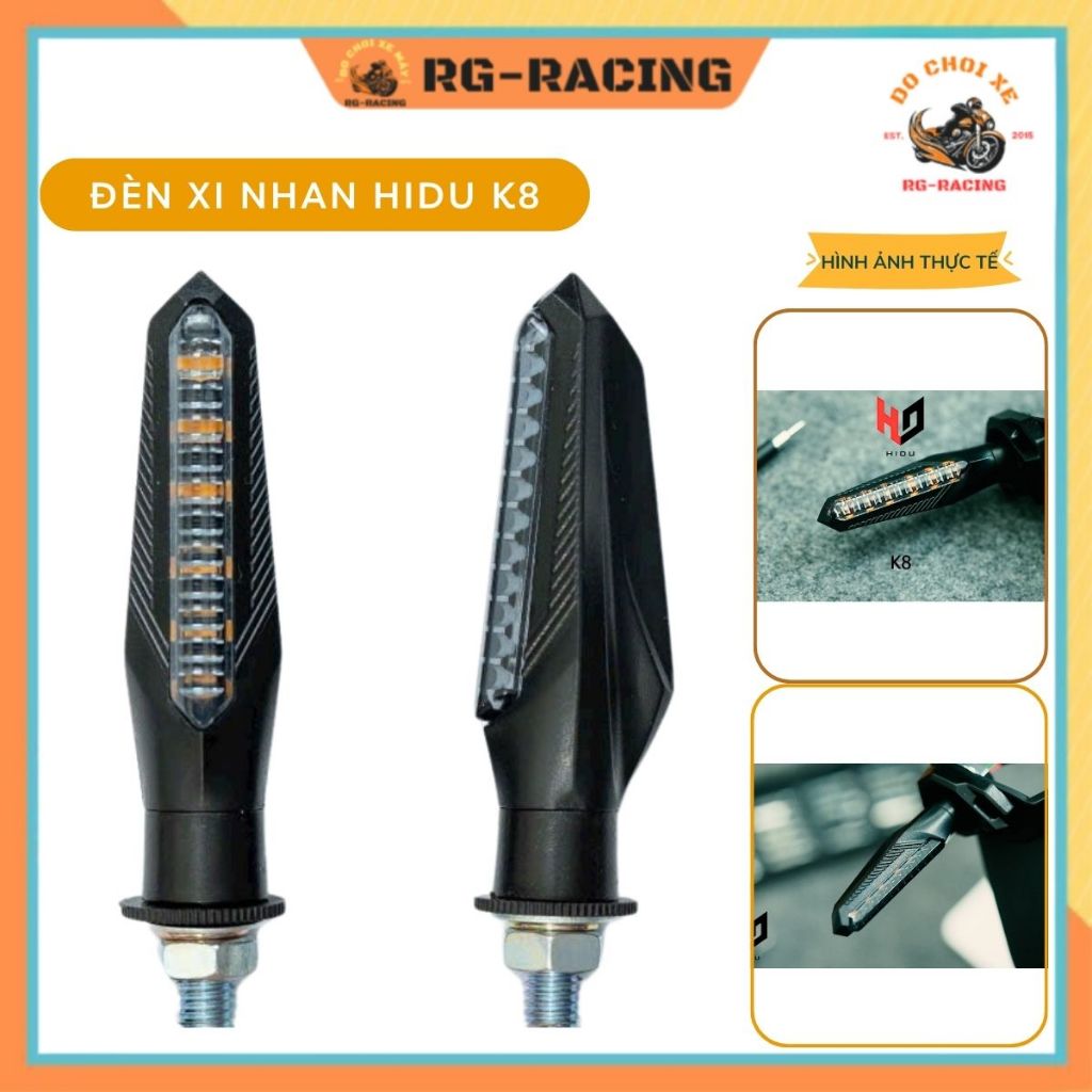 Đèn xi nhan K8 HIDU Chính Hãng Lắp Cho Các Dòng Xe Winner X, Exciter ...
