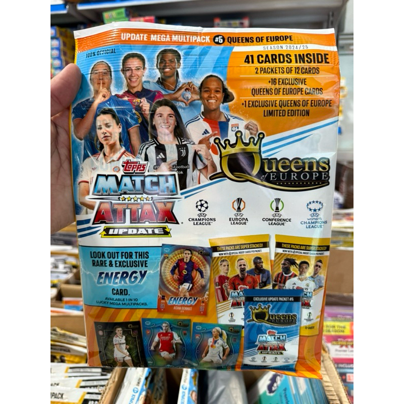 [ Update Multipack #5 ]Túi Thẻ Cầu Thủ Match Attax Update Mega Multipack #5 Queens Of Euro Mùa ...