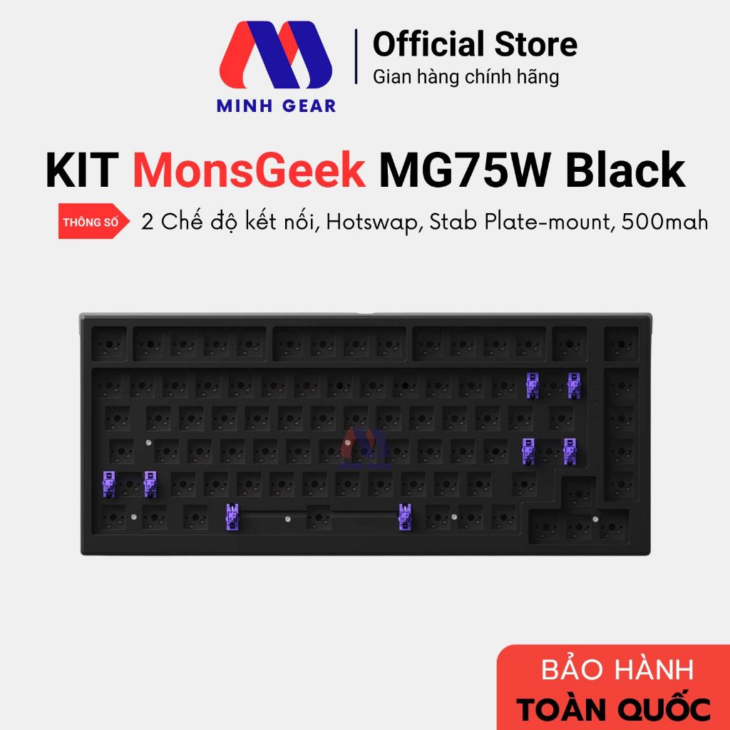 Kit bàn phím cơ MonsGeek MG75W White / Black (Hàng chính hãng) | Shopee ...