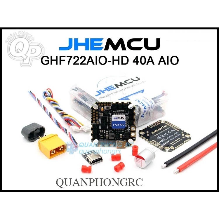 Mạch Cân Bằng JHEMCU GHF722AIO-HD 40A AIO Flight Controller 2-6S ...