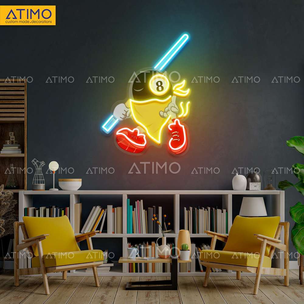 Đèn LED NEON UV in Full Màu cao cấp trang trí quán Billards, Bida, Đèn ...