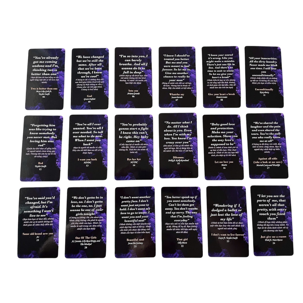[TAROT-ORACLE] ENGLISH LOVE SONGS AND MESSAGES ORACLE PHIÊN BẢN 02-PHẦN ...