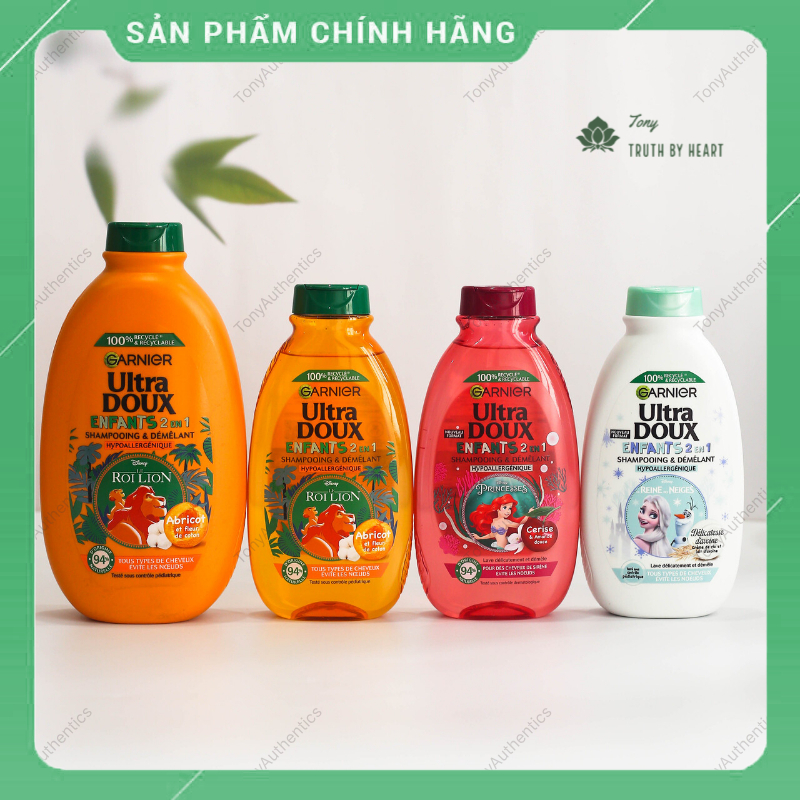 DẦU GỘI XẢ GARNIER ULTRA DOUX 2 in 1 dành cho bé | Shopee Việt Nam
