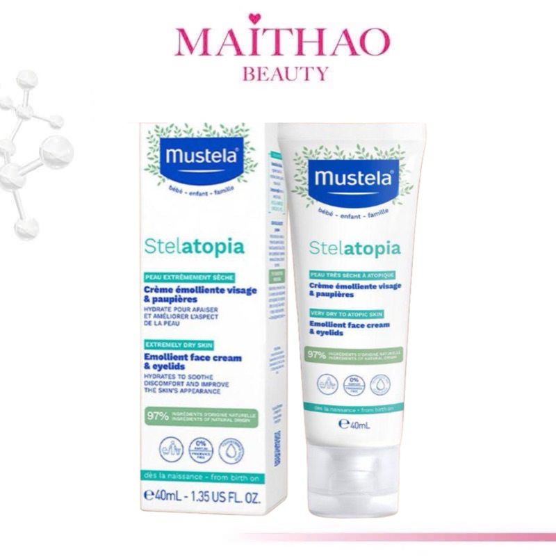 Kem Dưỡng Mặt Cho Da Chàm Thể Tạng Mustela Stelatopia Emollient Face ...