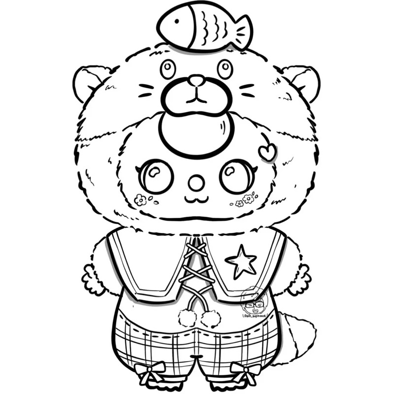 Baby Three 400% V2 (giấy dày 180gsm) - Set 14 tranh tô màu A4 A5 dùng ...