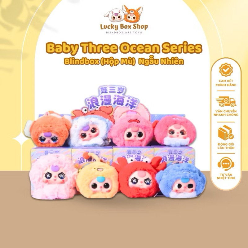 [Auth] Set Baby Three Hải Sản, Thỏ Thị Trấn, V3 Mini - Blind Box, Hộp ...