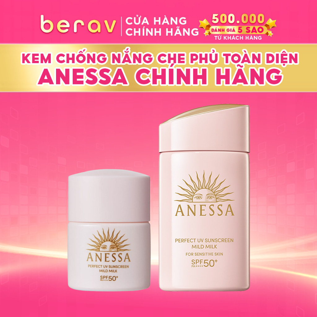 Sữa Chống Nắng Anessa MILD MILK Perfect UV Sunscreen Cho Da Nhạy Cảm UV ...