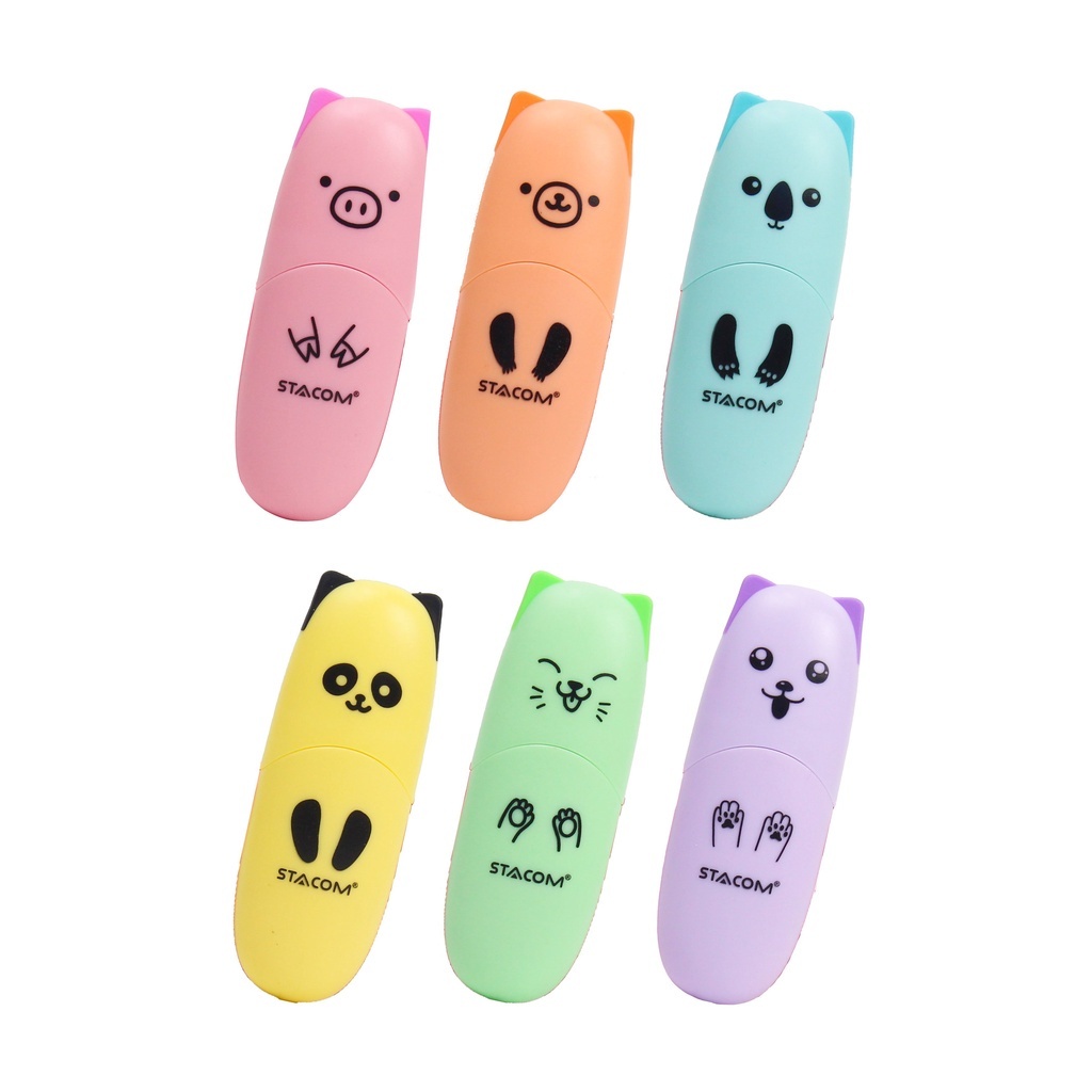 Bút nhớ dòng Stacom Pastel HL001 2-5mm,highlight dạ quang | Shopee Việt Nam