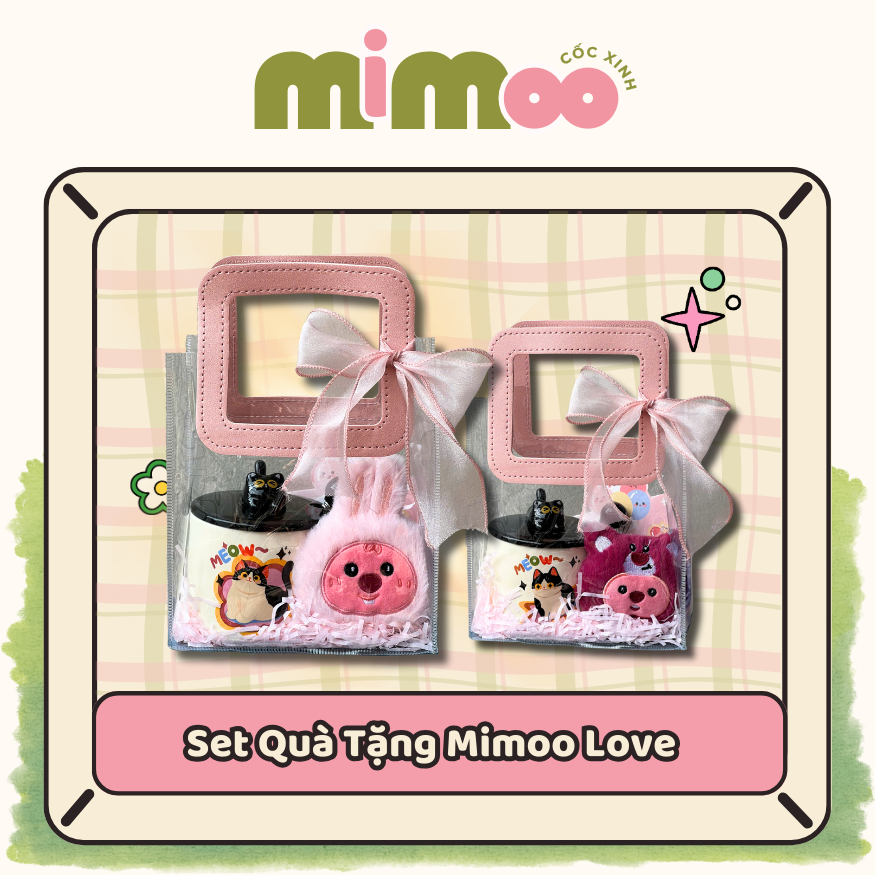 Set Quà Mimoo Love – Cốc Sứ Mèo & Gấu Bông Loppy, Kèm Thiệp & Túi Quà ...