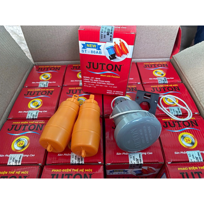 Phao điện bồn nước Juton loại xịn B.H 24 tháng, công tắc phao tự động ngắt nước chống tràn bể ...