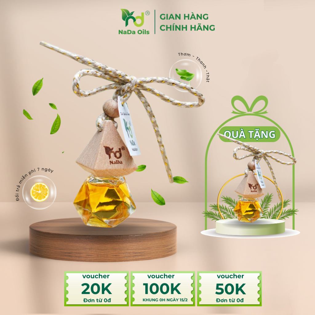 [MUA 1 TẶNG 1] Túi treo tinh dầu NADA OILS | 20 Mùi hương từ thiên ...