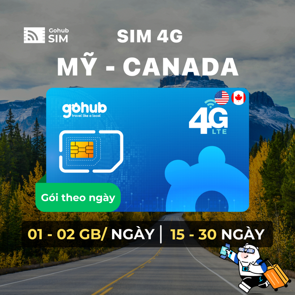 [GOHUB] SIM 4G du lịch Mỹ & Canada dài ngày - Gói theo ngày (15 - 30 ...
