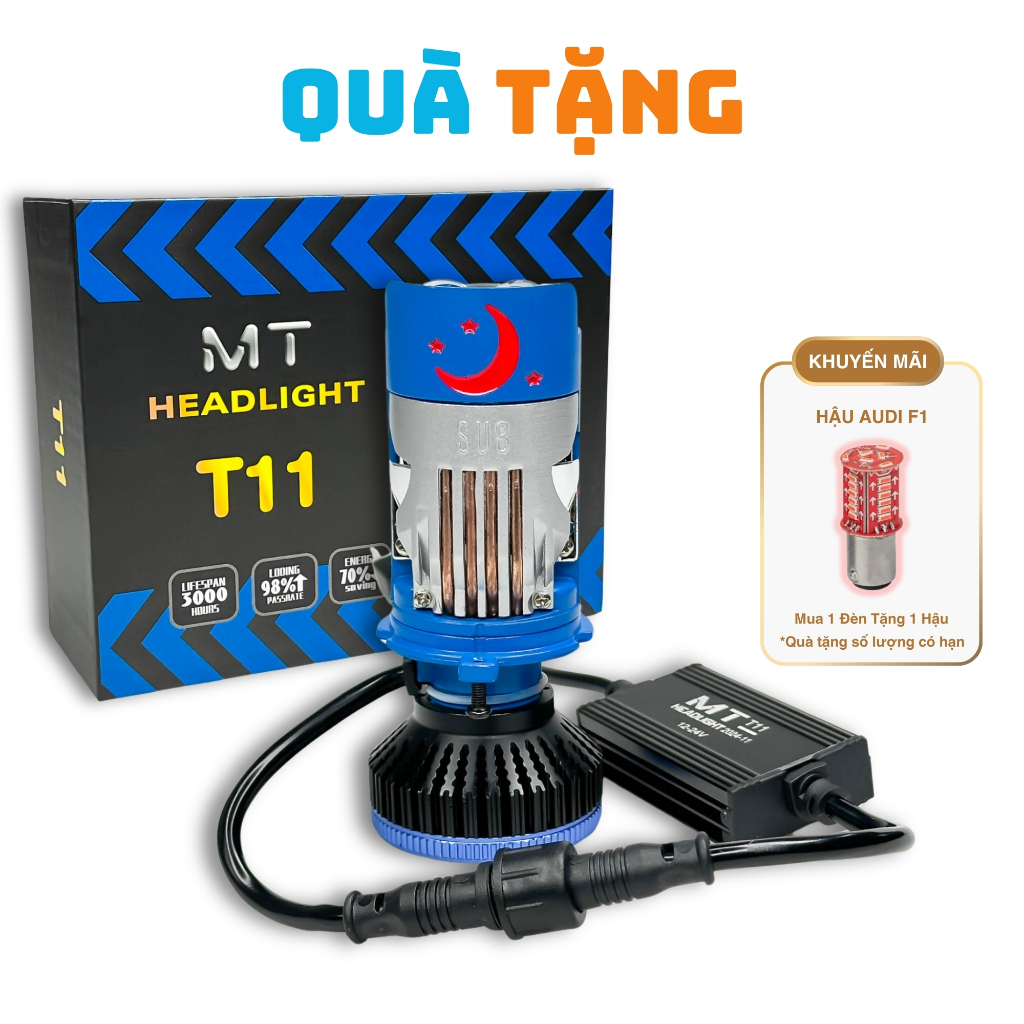 Đèn Pha LED T11 Pro MT - Bản Mới 2025 - 85W 2 Chip Trợ Pha Laser, Pha ...