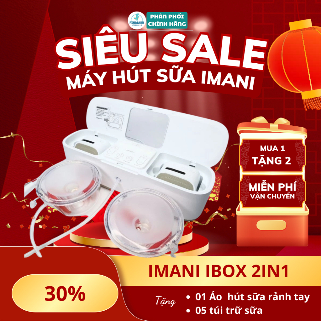 [HOẢ TỐC]Máy hút sữa IMANI IBOX 2-in-1|linh hoạt không dây và có dây ...
