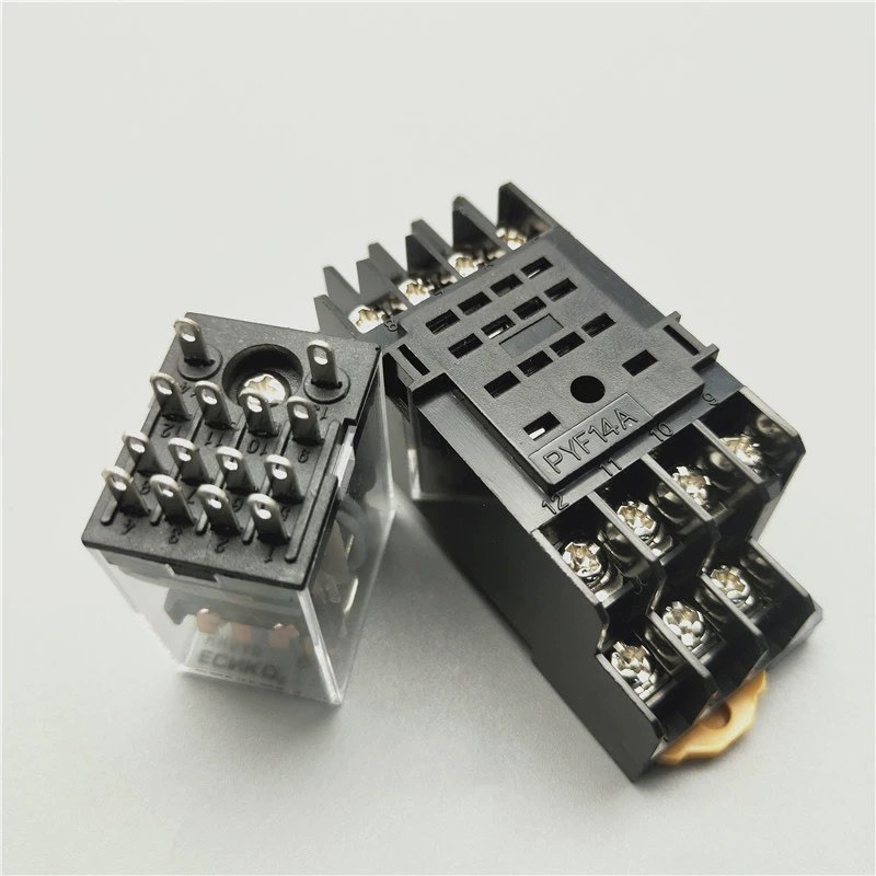 [Đơn tối thiểu 30k]Rơ le trung gian MY4NJ Relay kiếng 14 chân AC220V, DC12V, DC24V, 24VAC ...