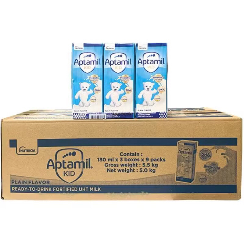 [Date 2025] Sữa dinh dưỡng pha sẵn Aptakid hộp 180ml cho bé từ 1 tuổi (thùng 27hộp) | Shopee ...