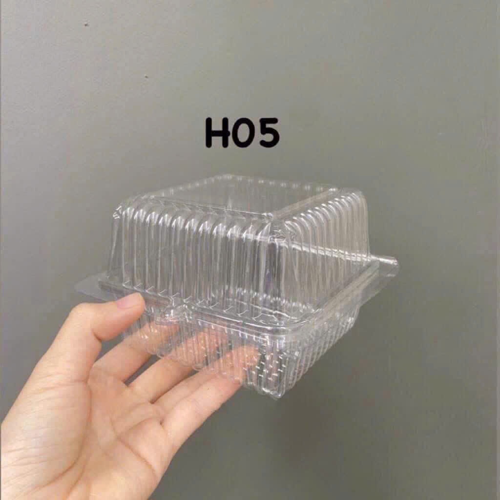 100 hộp nhựa H05 hay HH5 vuông đựng bánh | Shopee Việt Nam