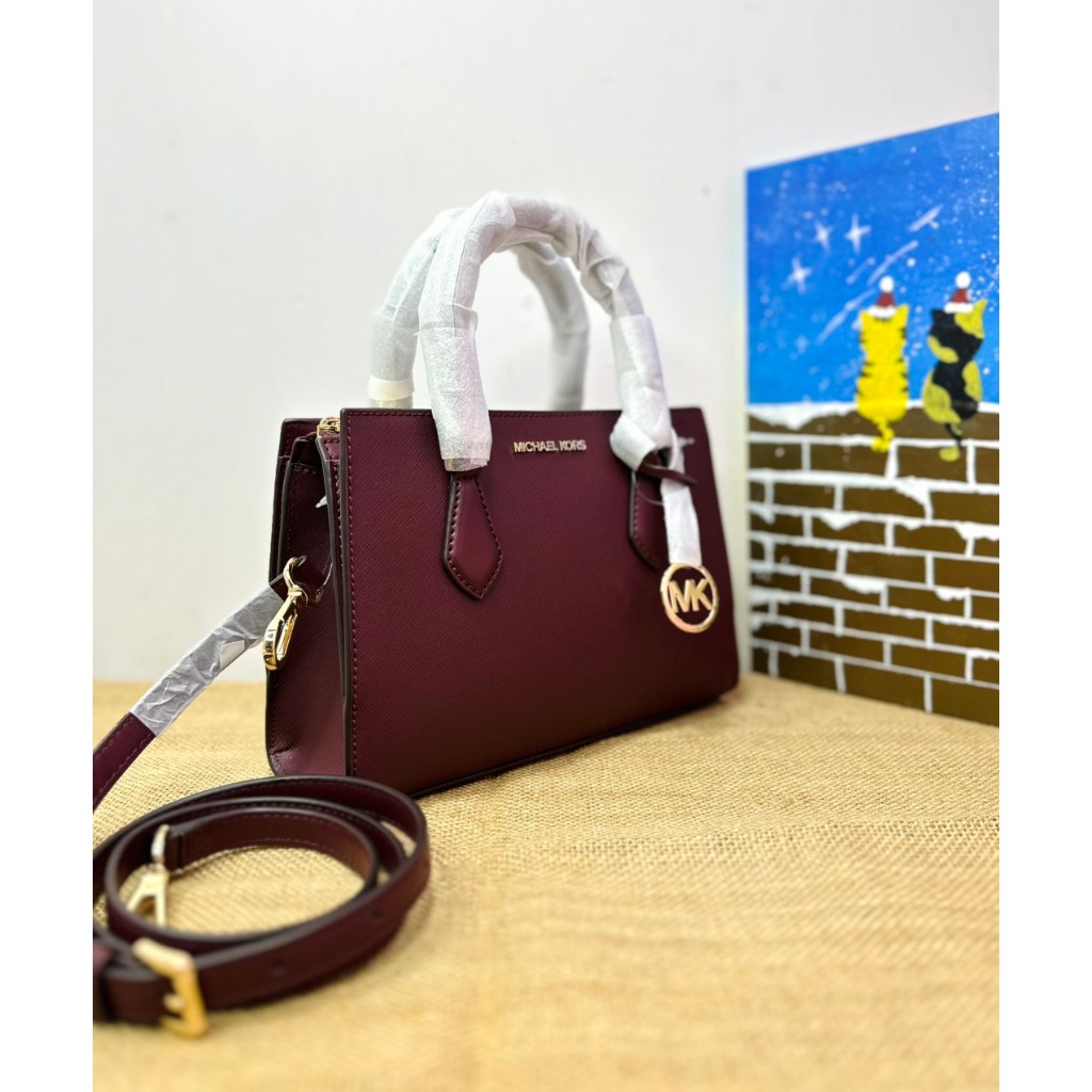 Túi Xách Chính Hãng Michael Kors MK Sheila Small Satchel Size 24 Màu Đỏ ...