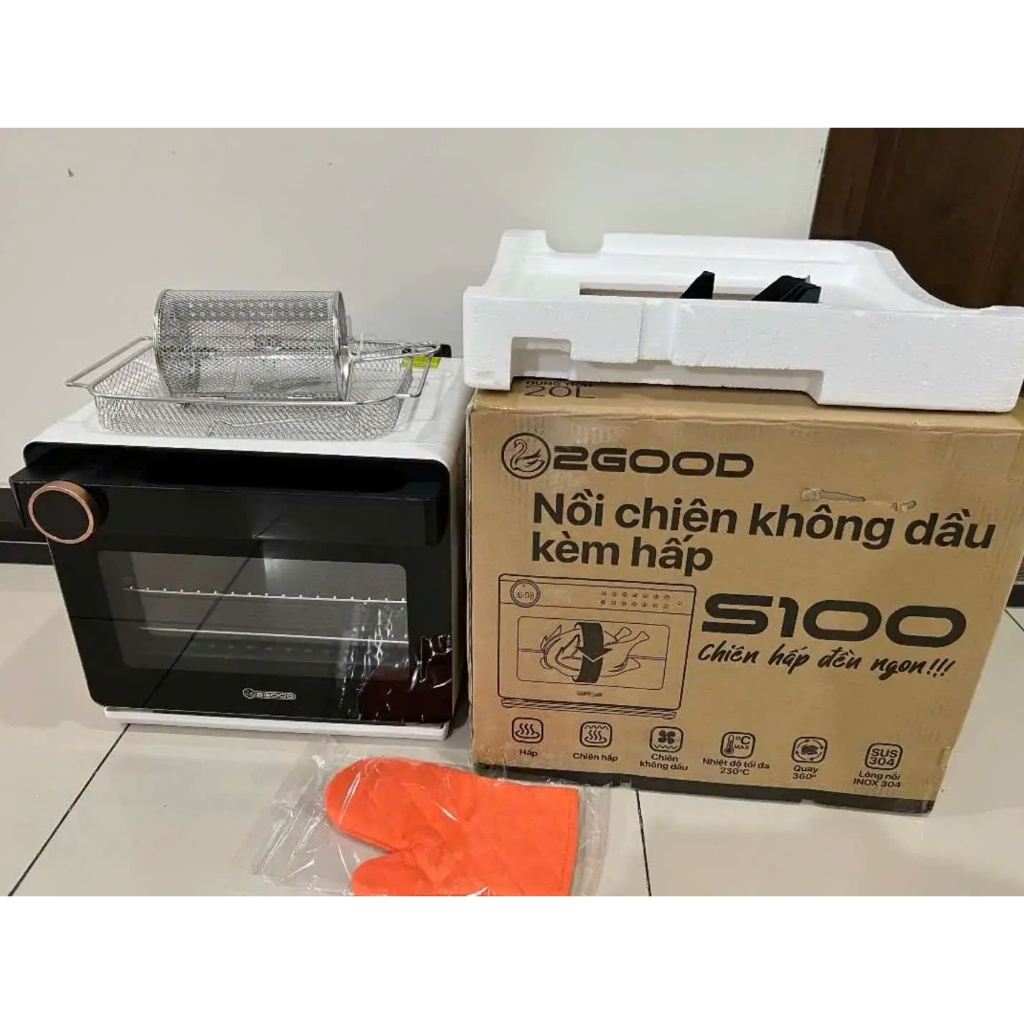 [Top 2 NCKD] Nồi Chiên Hơi Nước / Nồi Chiên Không Dầu 2GOOD S100 (20 ...