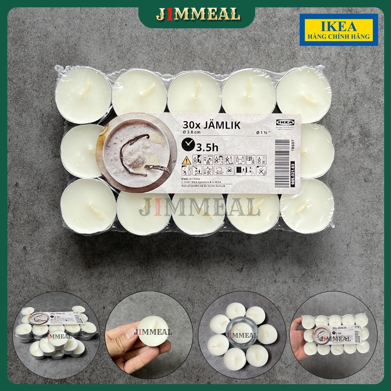 [Chính Hãng] [IKEA] Set 30 Viên Nến Thơm IKEA JAMLIK Hương Vani Thiên ...