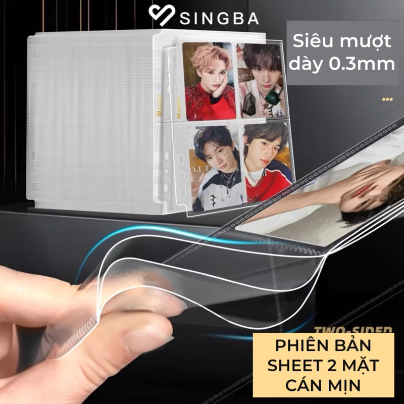 [cÓ SẴn] Sheet Cpp CÁn MỊn 2 MẶt Ver 4 HÃng Singba DÀnh Cho Binder A5