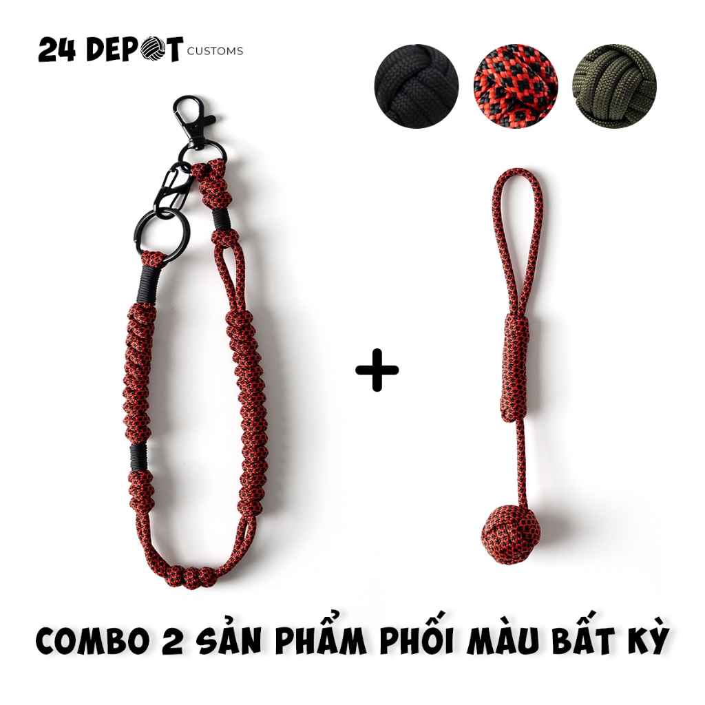 COMBO 2 Móc Khoá handmade - Dep24 + Mini Bumb | Phụ kiện thời trang thủ ...