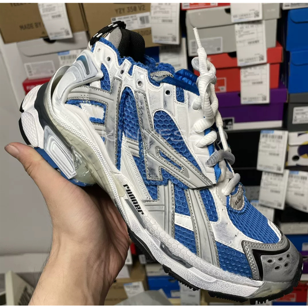 Giày Balen Runner 7 White Black White ( OK BATCH) | Shopee Việt Nam