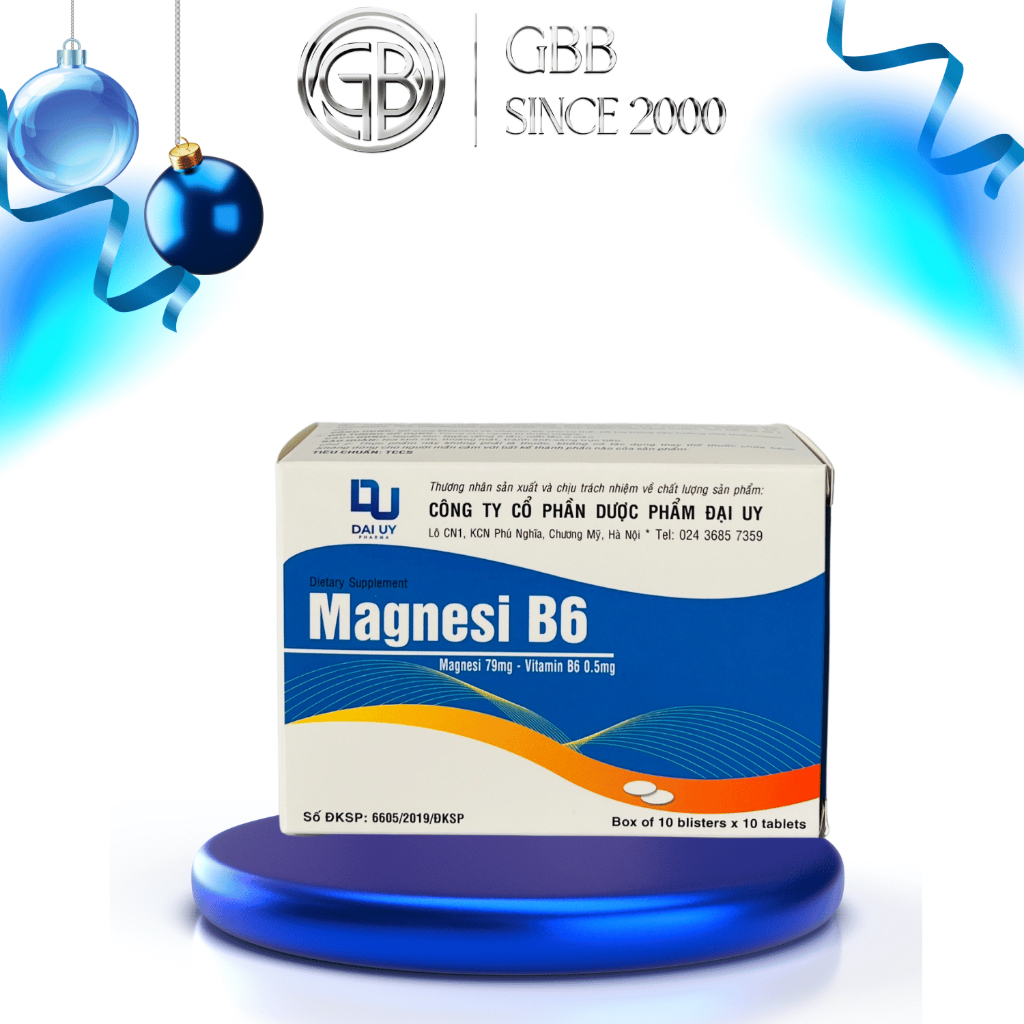 Magnesi B6 bổ sung vitamin B6 và Magnesi (HỘP 100viên ) | Shopee Việt Nam