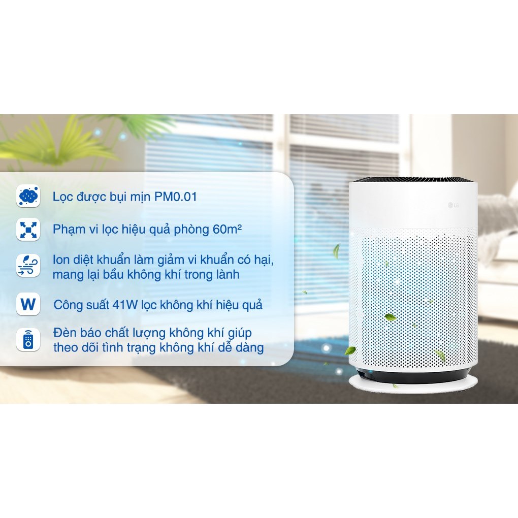 Máy lọc không khí LG PuriCare 360 Hit AS60GHWG0 41W | Shopee Việt Nam