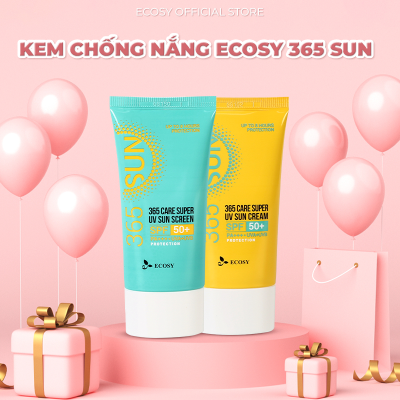 Kem Chống Nắng ECOSY 365 SPF50+/PA+++ 70ml - Cấp Ẩm, Nâng Tone, Làm Dịu | Shopee Việt Nam