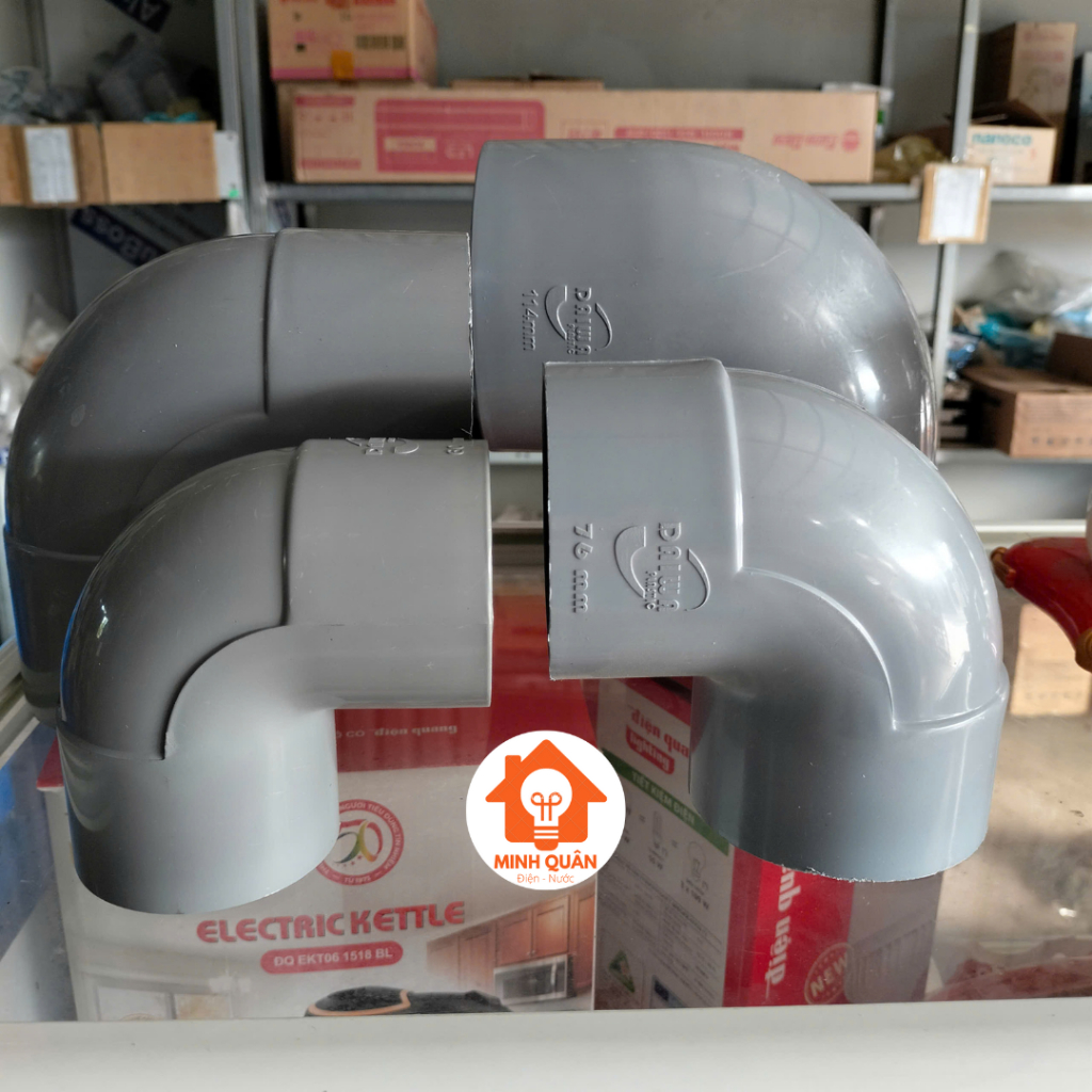 Co nhựa PVC hai đầu dán ống phi 60, 76, 90, 114mm | Shopee Việt Nam