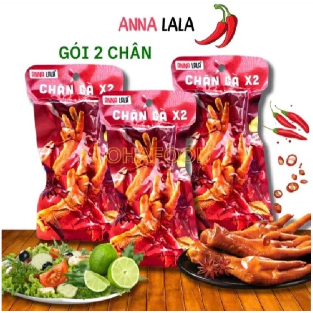(com bo 1 bịch) 20 gói chân gà x2 nhân đôi anna lala hàng việt nam 70g | Shopee Việt Nam
