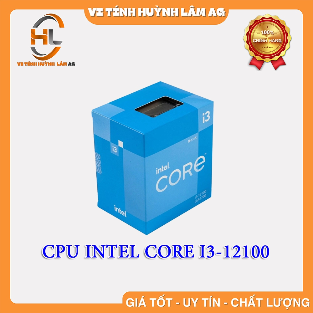 CPU Intel Core i3-12100 (3.3GHz turbo up to 4.3GHz, 4 nhân 8 luồng ...
