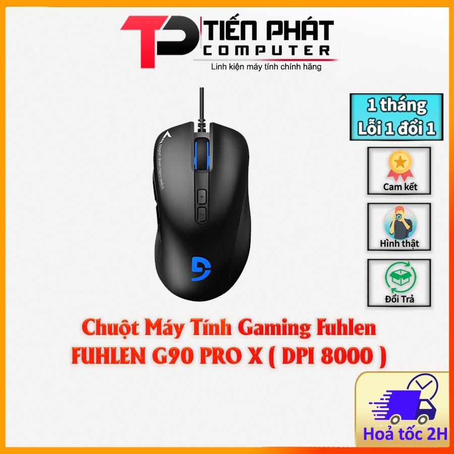 Chuột Gaming Fuhlen G90 Pro X Black ( Phiên bản 8000 DPI ) | Shopee ...