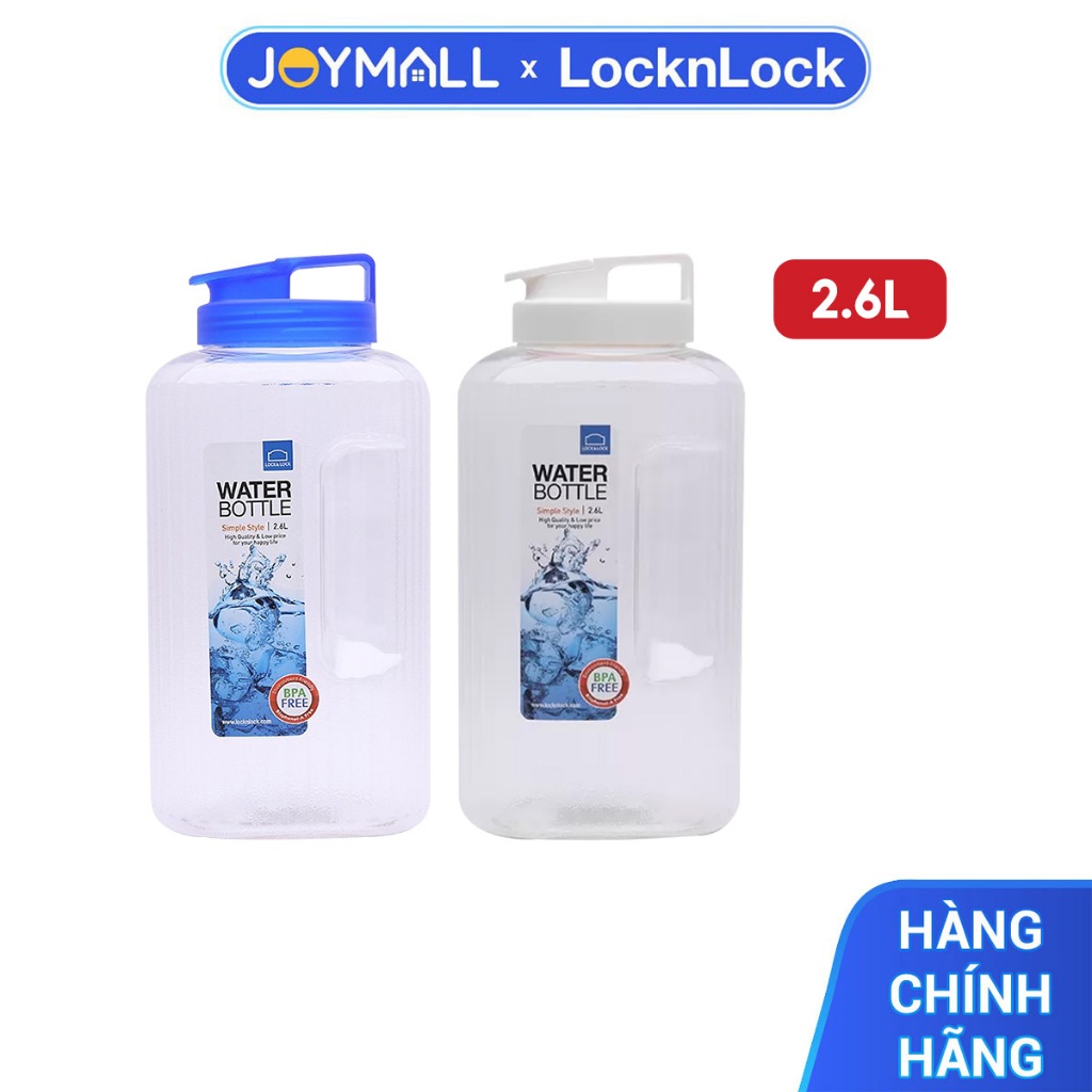 Bình Nước Nhựa PET LocknLock Aqua HAP739 2.6L, Hàng Chính Hãng, Độ Bền ...