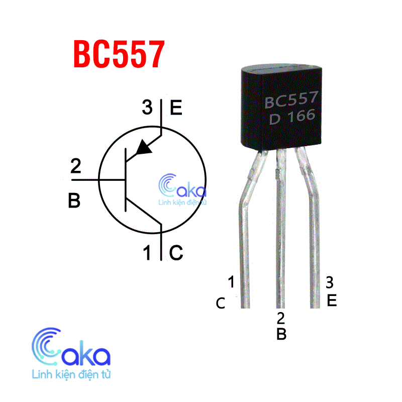 Gói 5 con Transistor BC557 NPN 0.1A 45V | Shopee Việt Nam