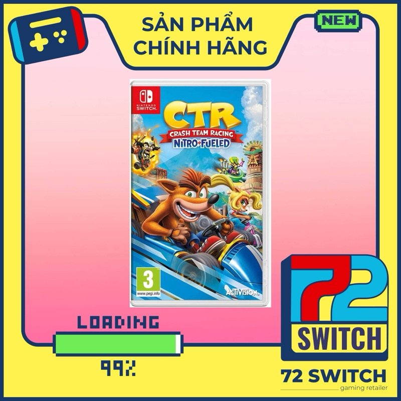 Băng Game Crash Team Racing Nitro-Fueled Nintendo Switch | Shopee Việt Nam