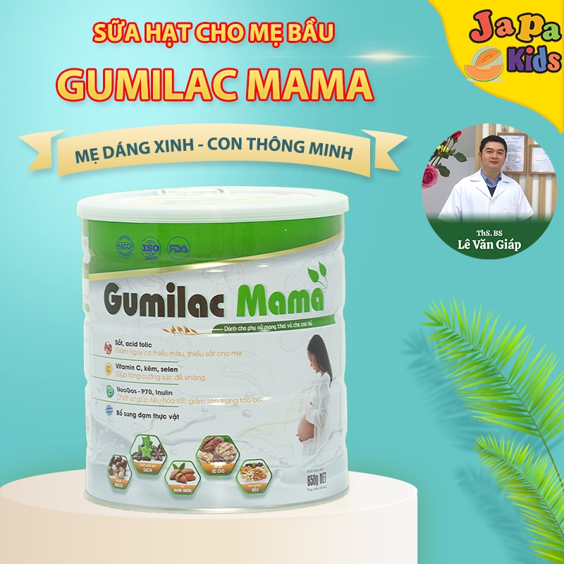 [Hộp 650G] Sữa hạt GUMILAC MAMA 100% Đạm Thực Vật Dành Cho Mẹ Bầu ...