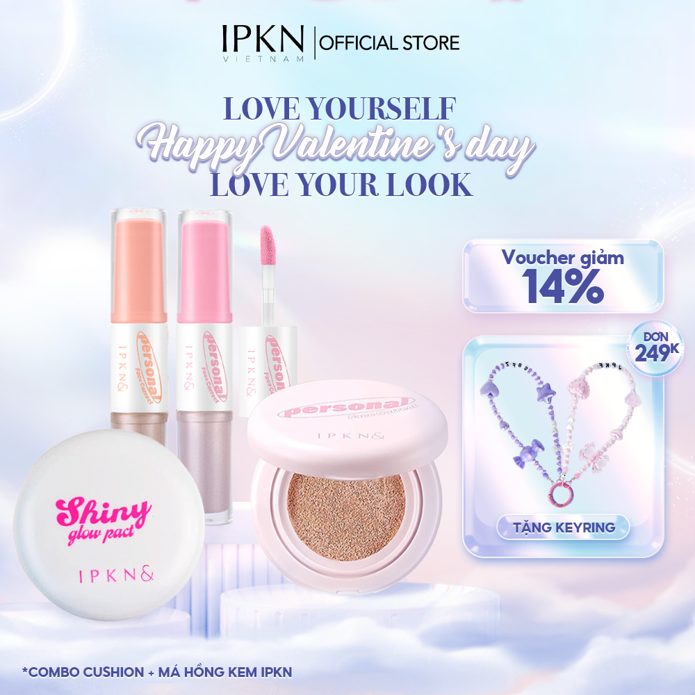 [Tặng Keychain] Combo Cushion IPKN Personal + Má Kem Highlight IPKN Duo | Shopee Việt Nam