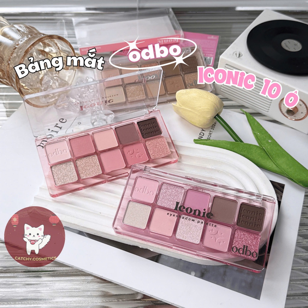 [ODBO] Bảng Phấn Mắt ODBO 10 Ô Iconic Nhũ Lì Nhỏ Gọn, Tone Lạnh Ấm 7g (OD2029) | Shopee Việt Nam