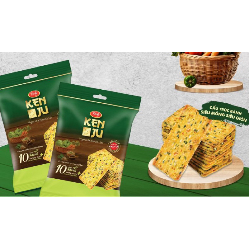 Bánh ăn kiêng kenju vị rau củ gói 192g | Shopee Việt Nam