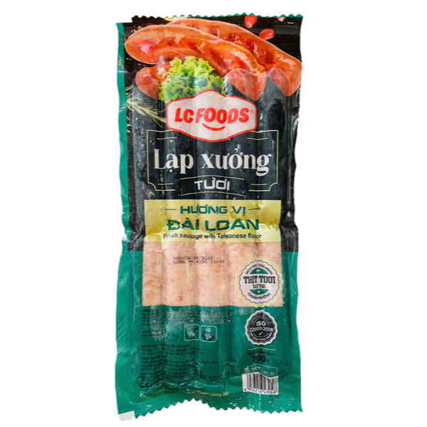Lạp Xưởng Tươi Nướng Đá LC Foods Hương Vị Đài Loan gói 700g (10 cái ) | Shopee Việt Nam