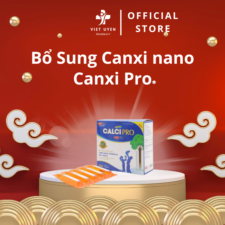 [COMBO 3 HỘP] Canxi Pro Hỗ trợ phát triển chiều cao, chắc xương, giảm ...