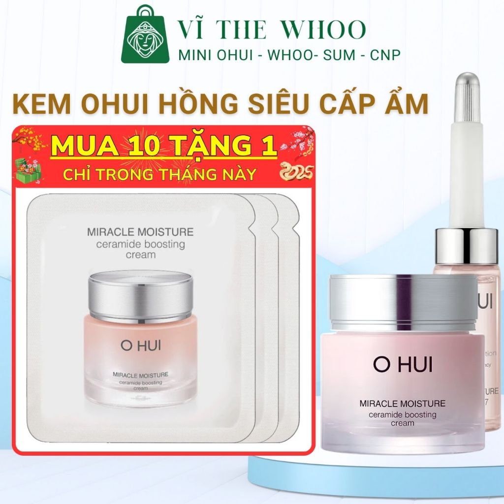 30 Gói Kem OHUI Hồng Dưỡng Ẩm, Trắng Hồng Căng Bóng và Săn Chắc Da ...