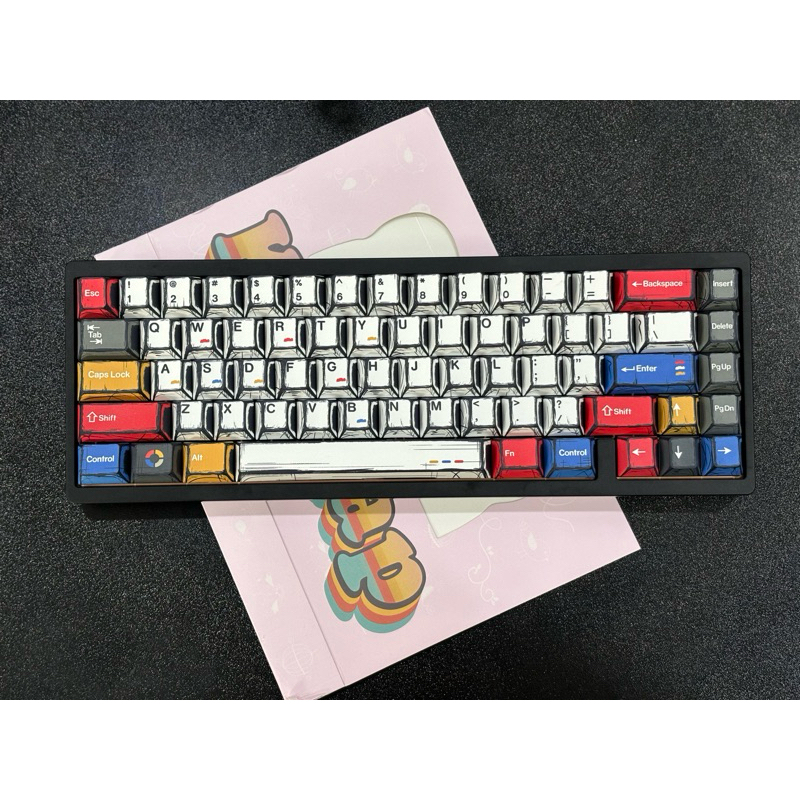 Bàn phím cơ Custom từ Lucky65 v2/ nhôm cnc/ 3 chế độ kết nối/ Led rgb ...