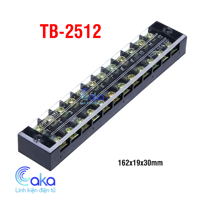 Domino Cầu đấu điện 12P 25A TB-2512 Terminal blocks | Shopee Việt Nam
