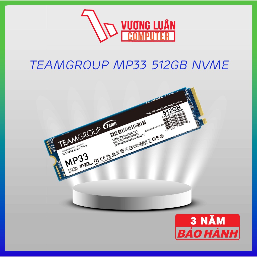 SSD TeamGroup MP33 512GB M.2 NVME PCIe Gen3 x4 Chính Hãng | Shopee Việt Nam