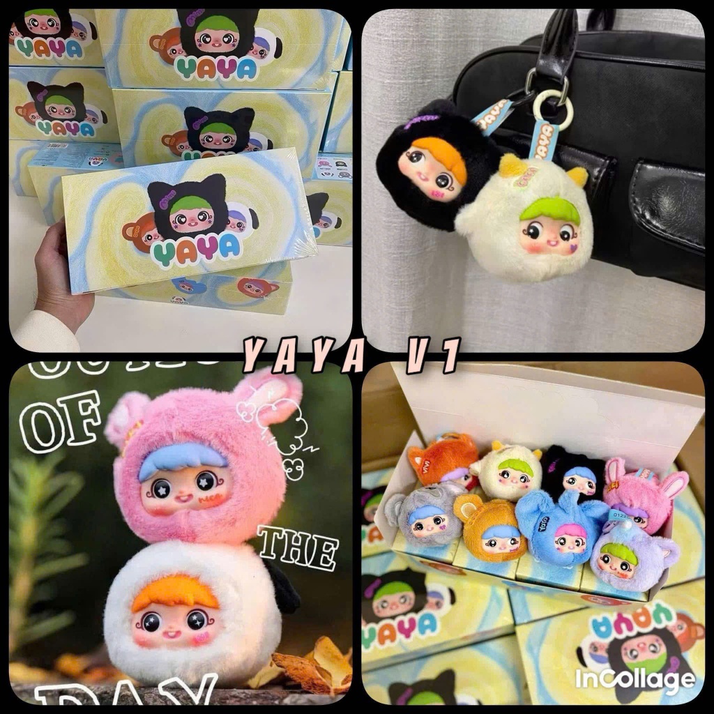 Blind box yaya thú mini, hộp mù yaya siêu thơm có móc treo 1 box ngẫu ...
