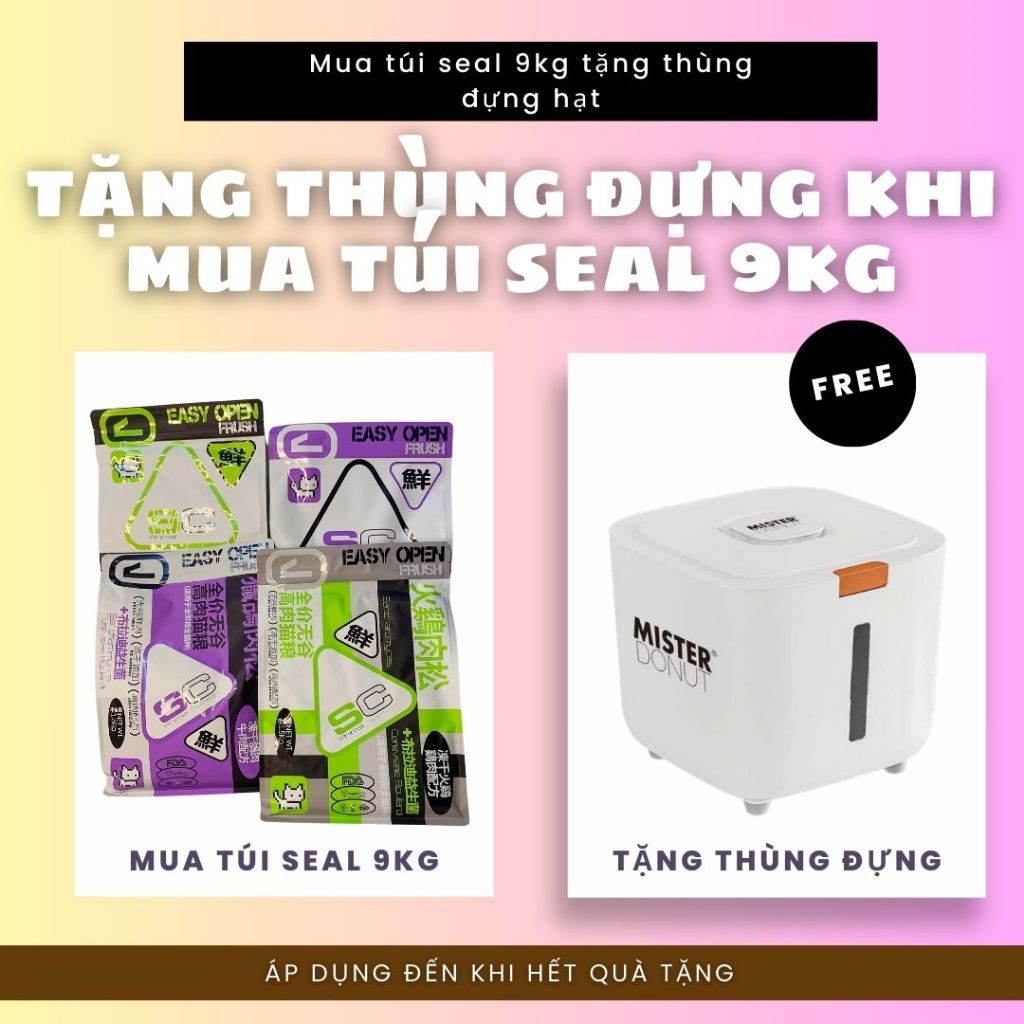 [Túi 9kg tặng thùng] Hạt SC 9kg, TEB G 10kg cho mèo không ngũ cốc mix ...